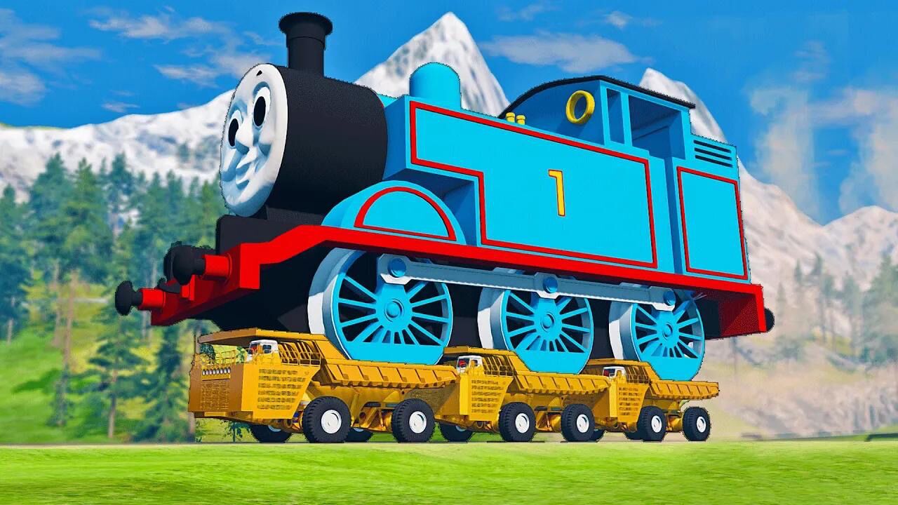 【BeamNG】如何移动最大的THOMAS坦克引擎？_高清1080P在线观看平台_腾讯视频