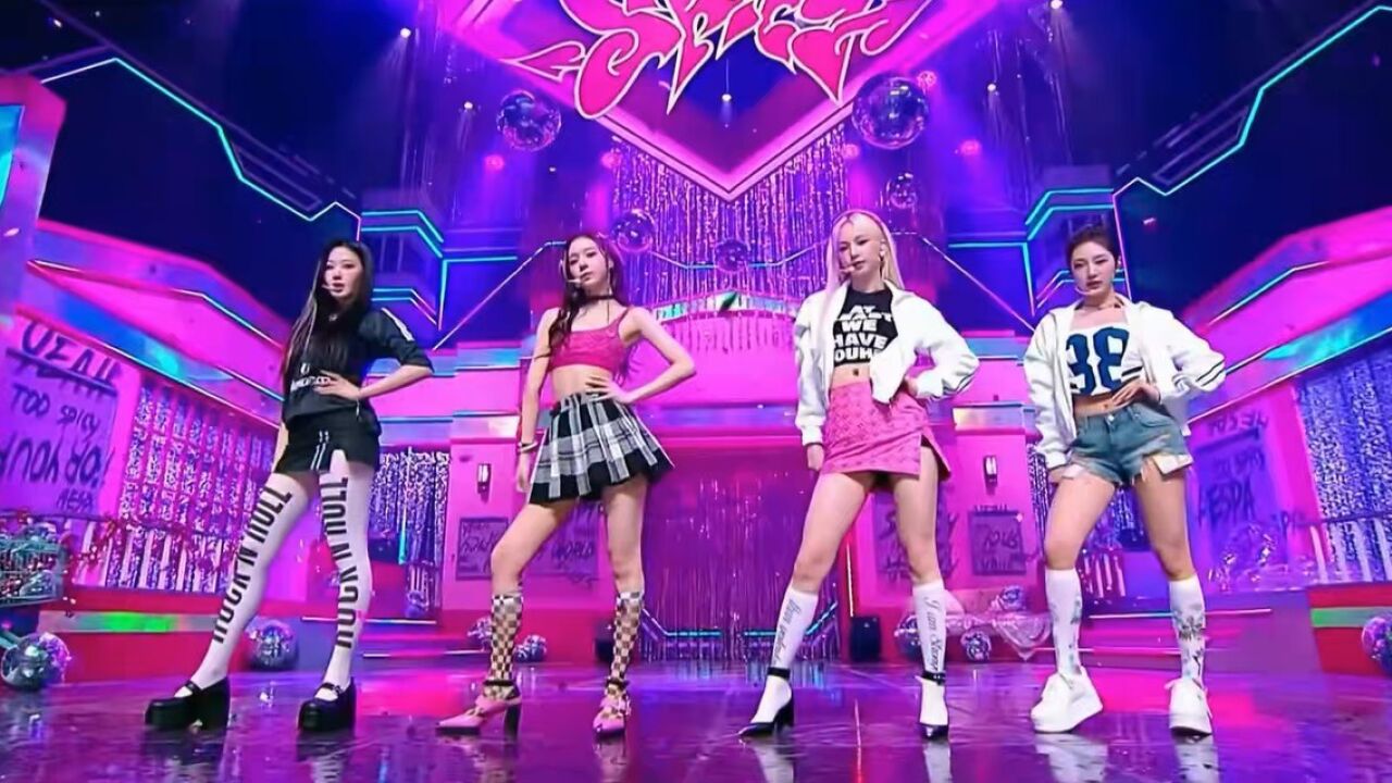 新曲首打歌舞台!230511aespa《spicy》现场版中韩双字 腾讯视频