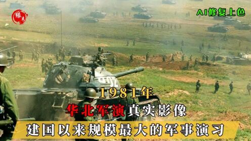 1981年，新中国最大军演真实影像，钢铁洪流震慑了世界_高清1080P在线观看平台_腾讯视频
