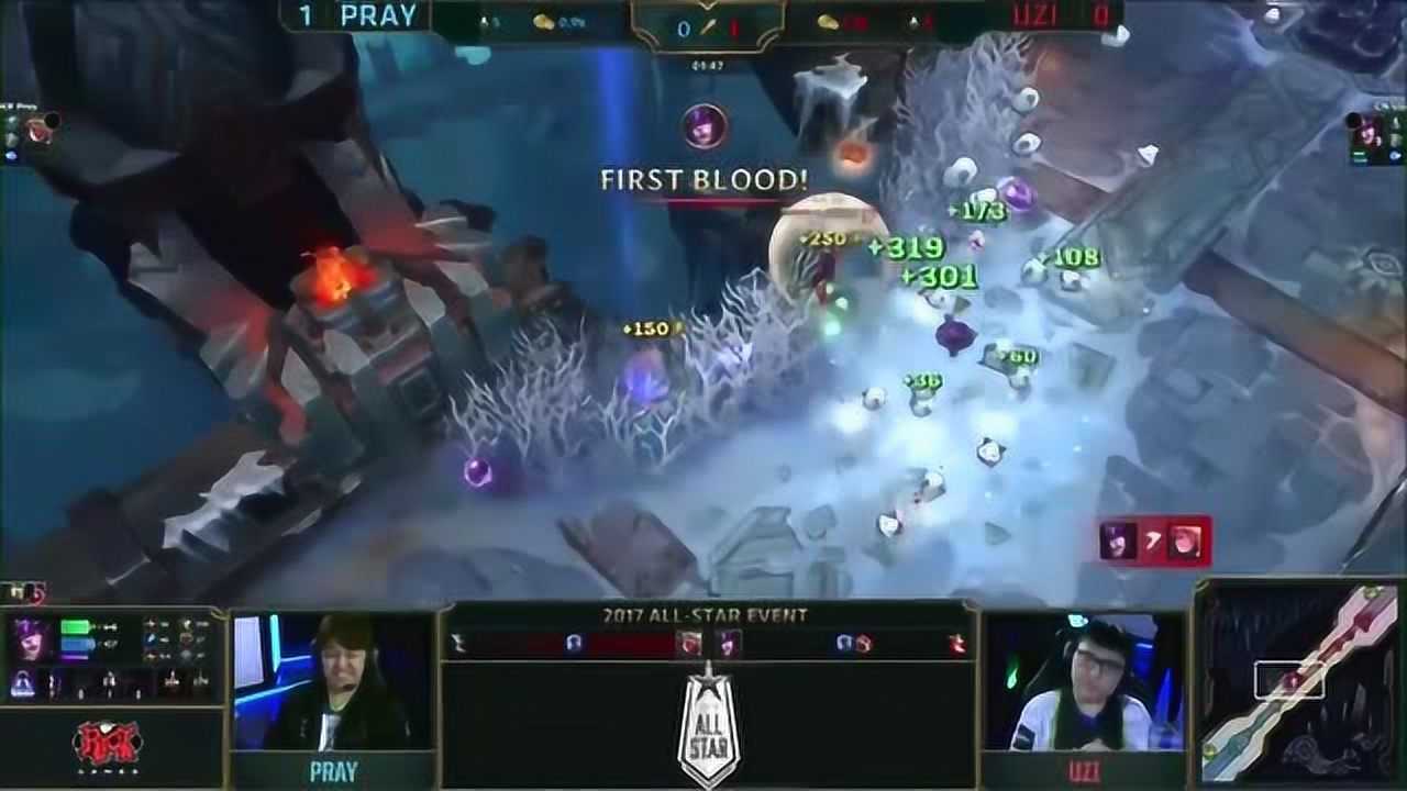 Uzi再秀辛德拉，完美走位击杀Pray_腾讯视频