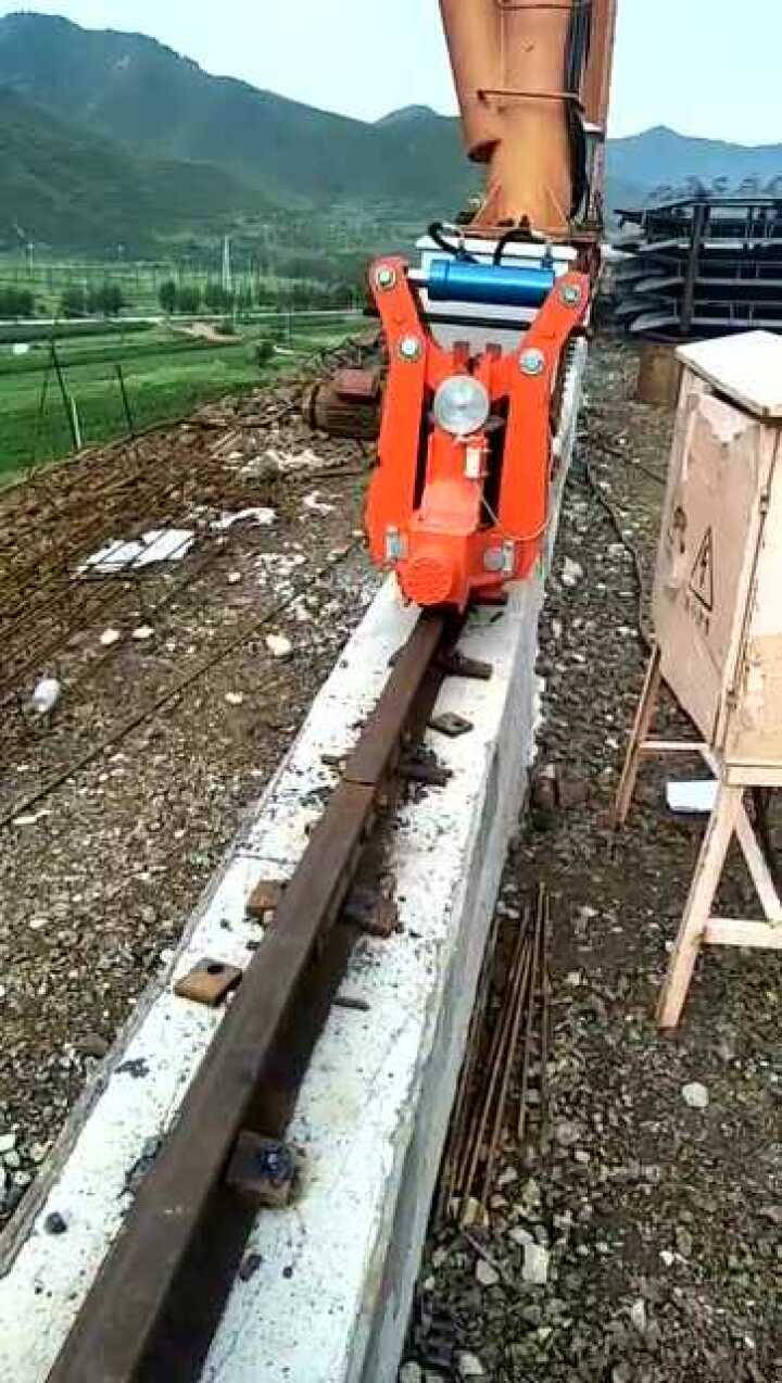 龙门吊防风装置电动液压夹轨器HYTJ-120_腾讯视频