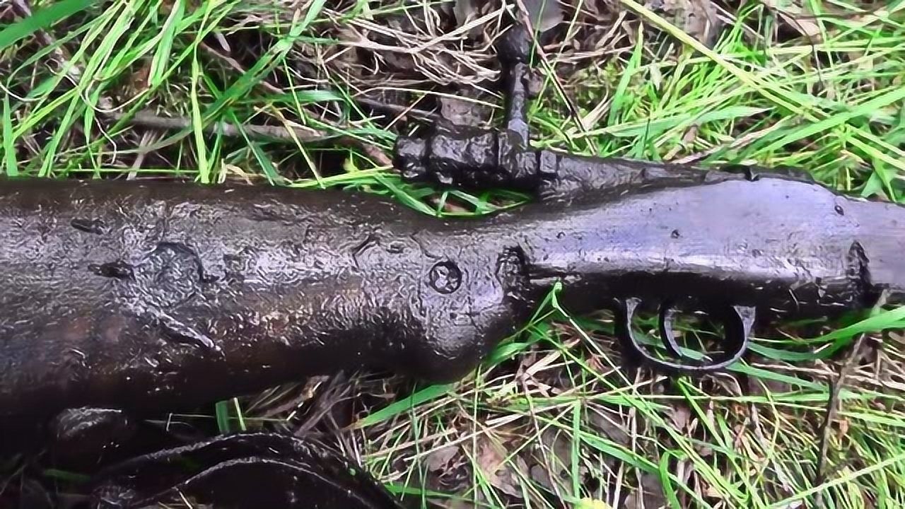 保存完整的二战98K步枪，被老外挖出来了，吃鸡朋友应该很熟悉_高清1080P在线观看平台_腾讯视频