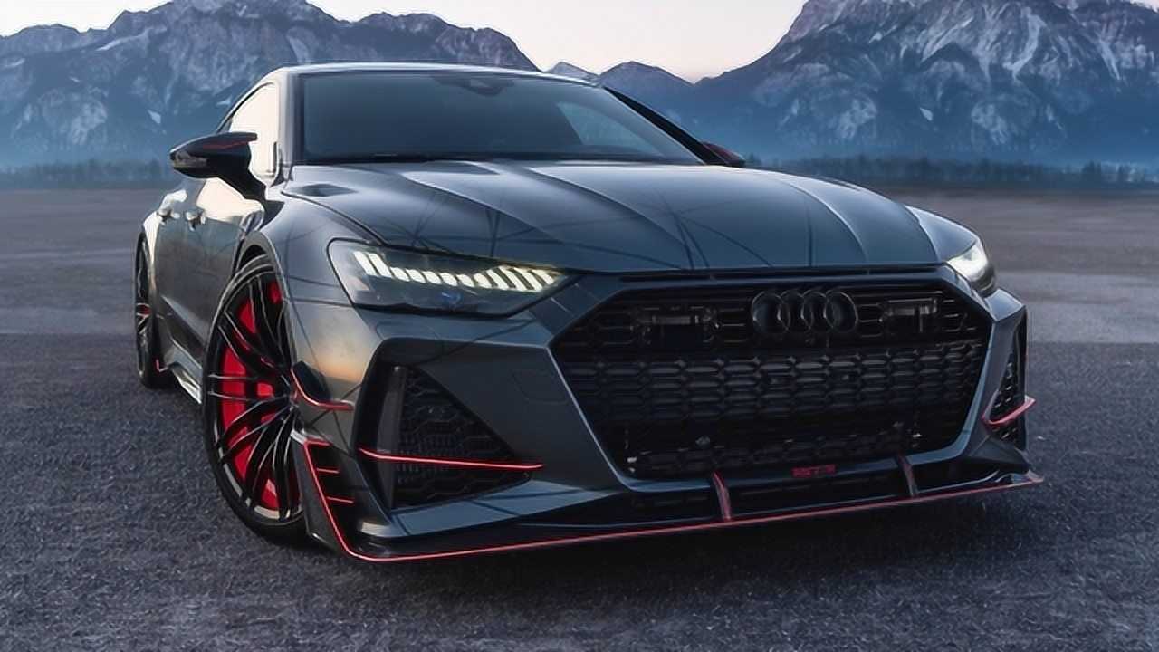 高清实拍2020款奥迪RS7-R跑车，740匹买来，太霸气了！_高清1080P在线观看平台_腾讯视频