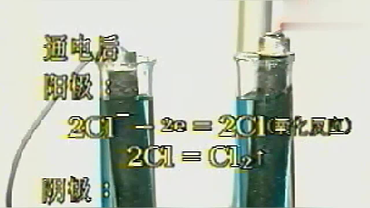 高中化学实验视频，CuCl2实验的电解_高清1080P在线观看平台_腾讯视频