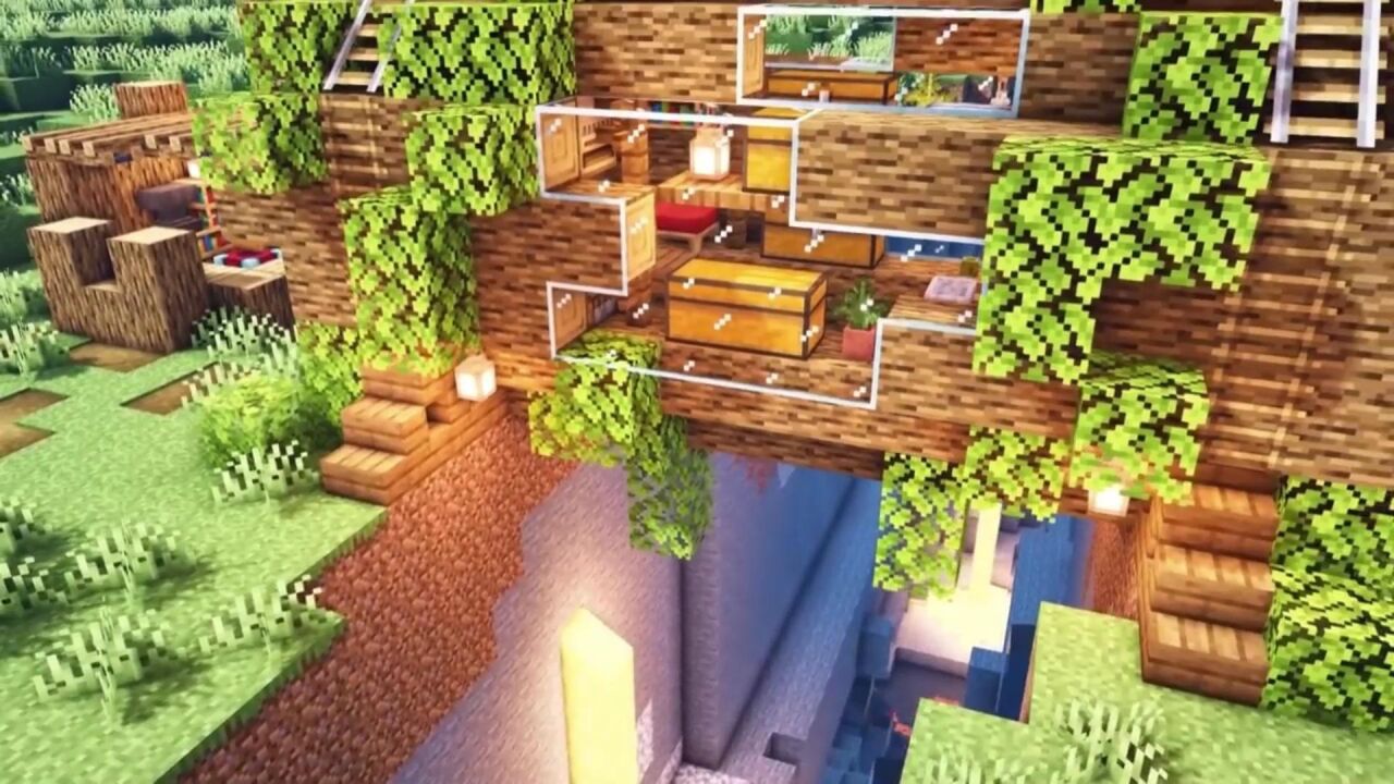 我的世界：废弃木材里面的温馨小屋，有种野外求生的感觉_高清1080P在线观看平台_腾讯视频