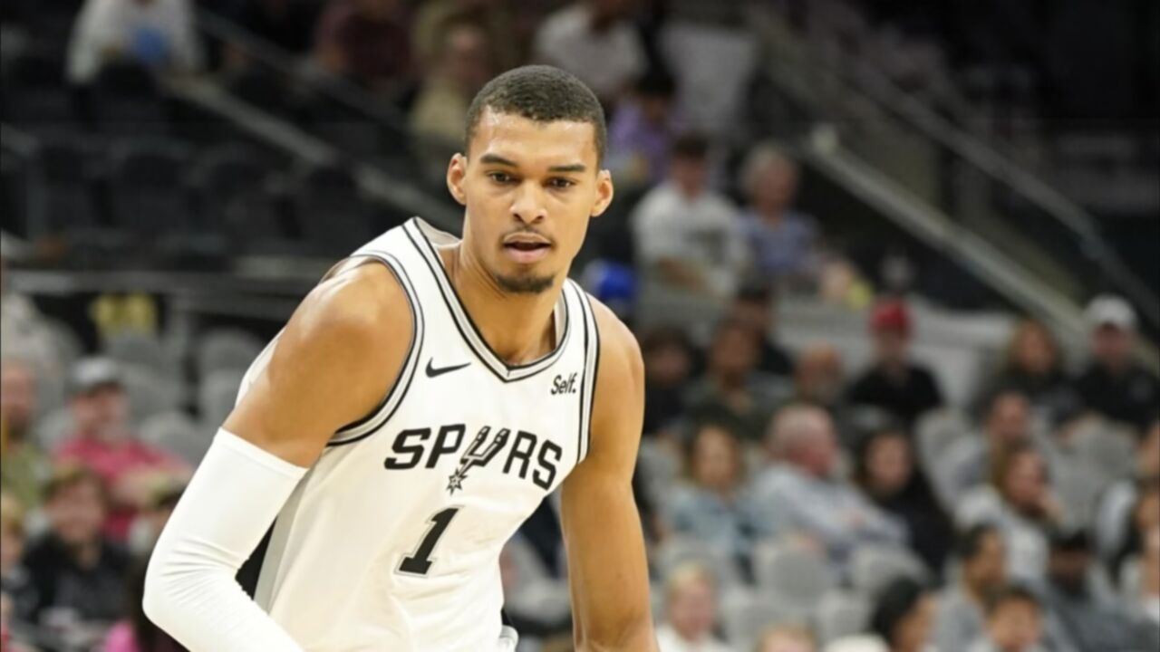 冲上全美热搜！文班23分钟23分3帽：三分线外起步空接+左手隔扣天赋炸裂_高清1080P在线观看平台_腾讯视频