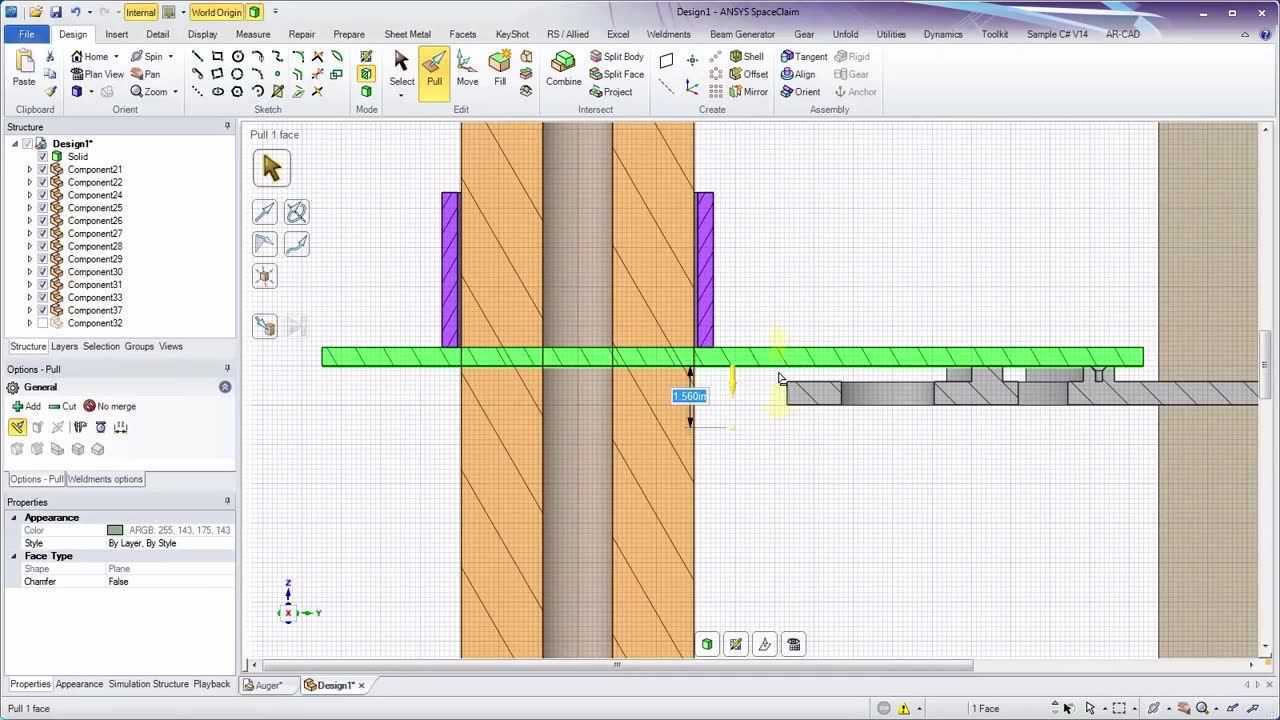spaceclaim结构设计的快速建模_腾讯视频
