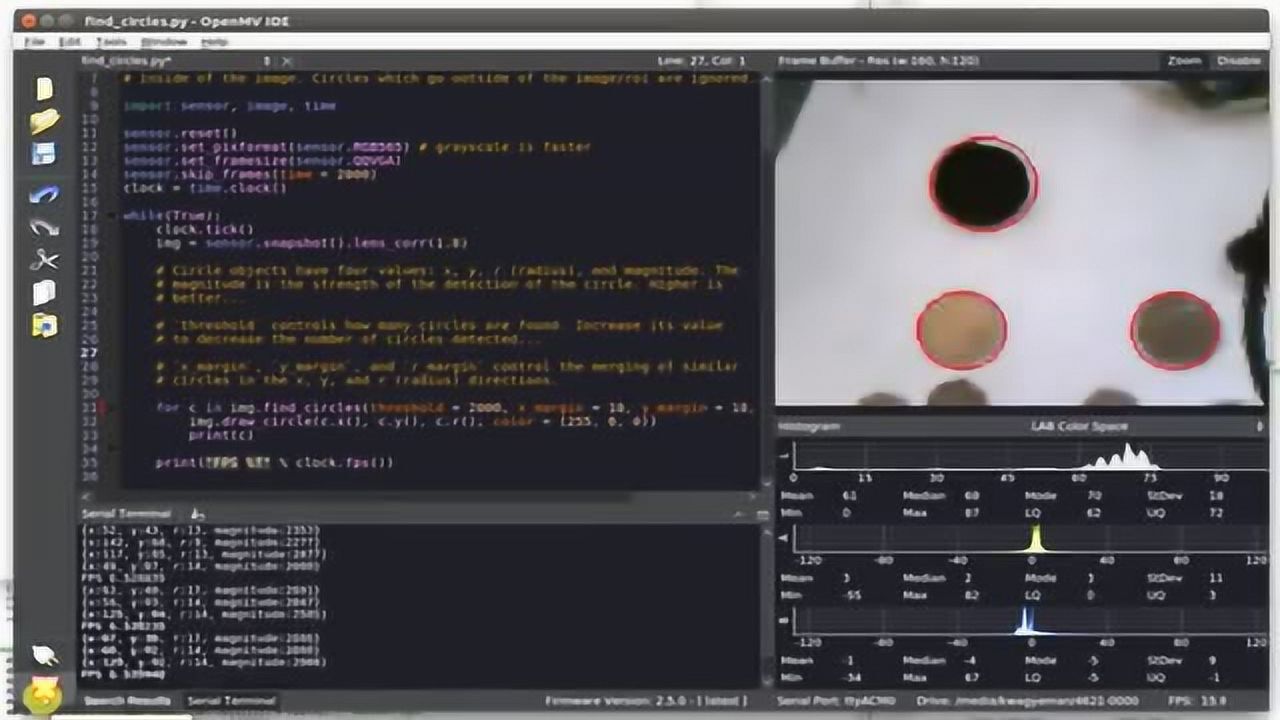 机器视觉模块OpenMV3进行形状识别OpenMV官方视频_高清1080P在线观看平台_腾讯视频