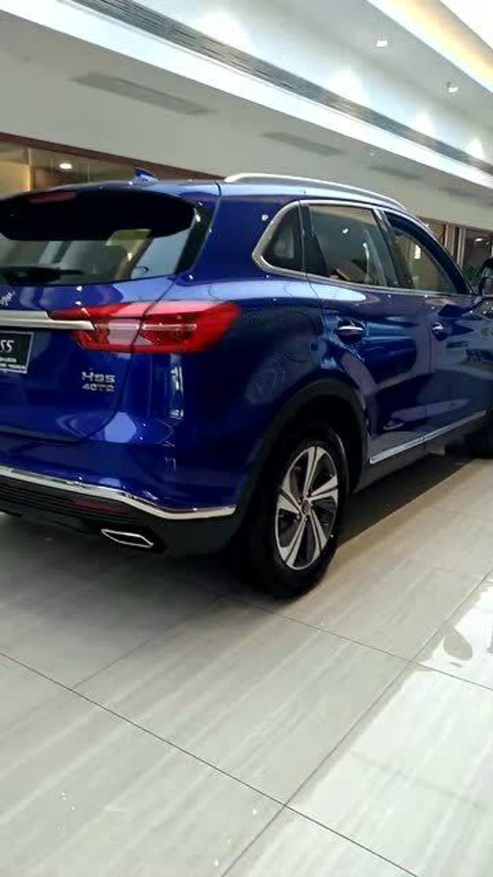 360度展示蓝色车身的红旗HS5，造型设计的特别耐看_腾讯视频