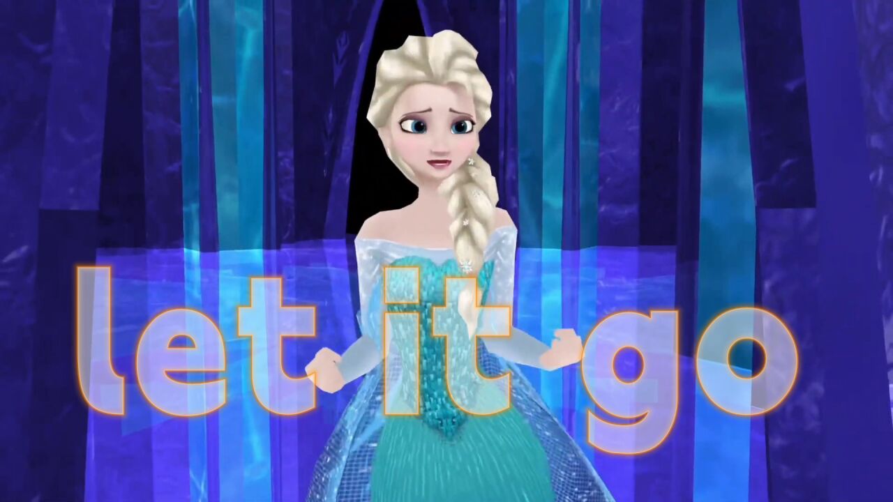 冰雪奇缘MMD：自制艾莎再现《letitgo》名场面_高清1080P在线观看平台_腾讯视频