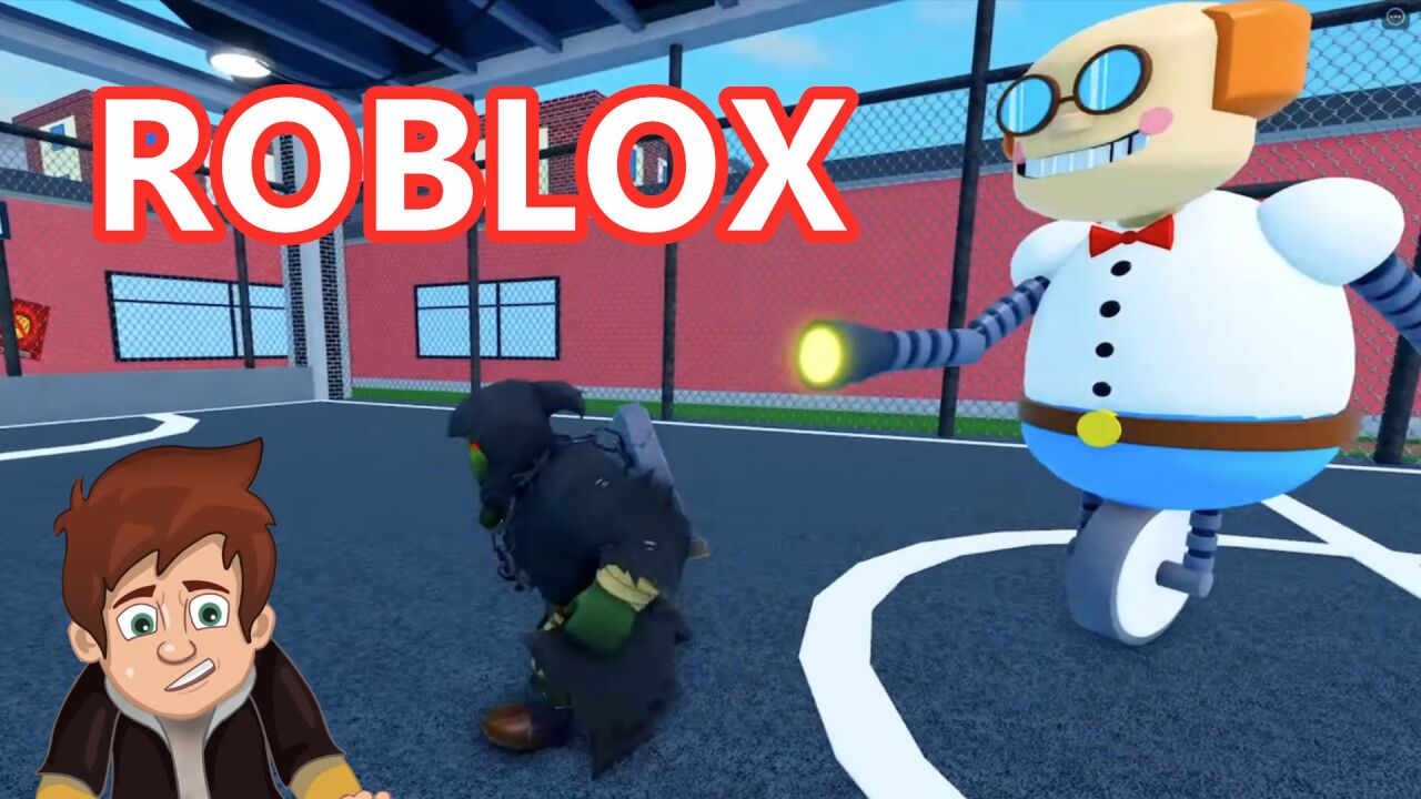 Roblox跑酷：逃离学校跑酷模式，塔米逃到篮球场又被抓了！_高清1080P在线观看平台_腾讯视频
