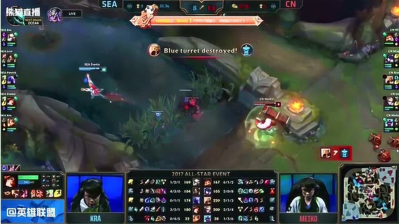 S7全明星赛：UZI这一波太秀了，一个大招抢了对面的红BUFF！_腾讯视频