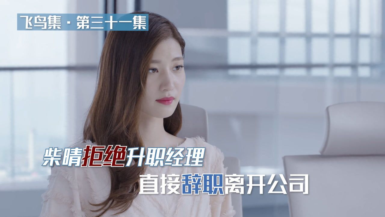 《飞鸟集》分集解说_飞鸟集：柴晴拒绝升职经理，而后辞职离开公司_高清1080P在线观看平台_腾讯视频
