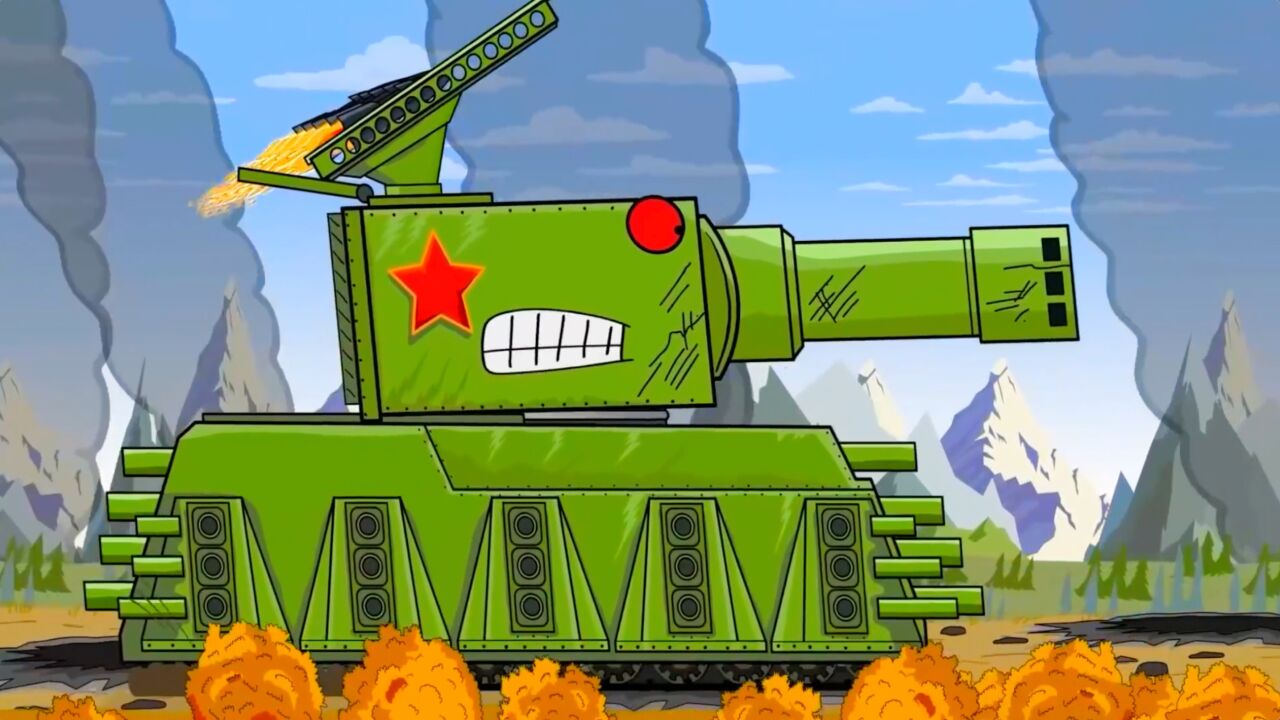 坦克动画：摩根坦克炮击KV45，最后关头KV44来了！_高清1080P在线观看平台_腾讯视频
