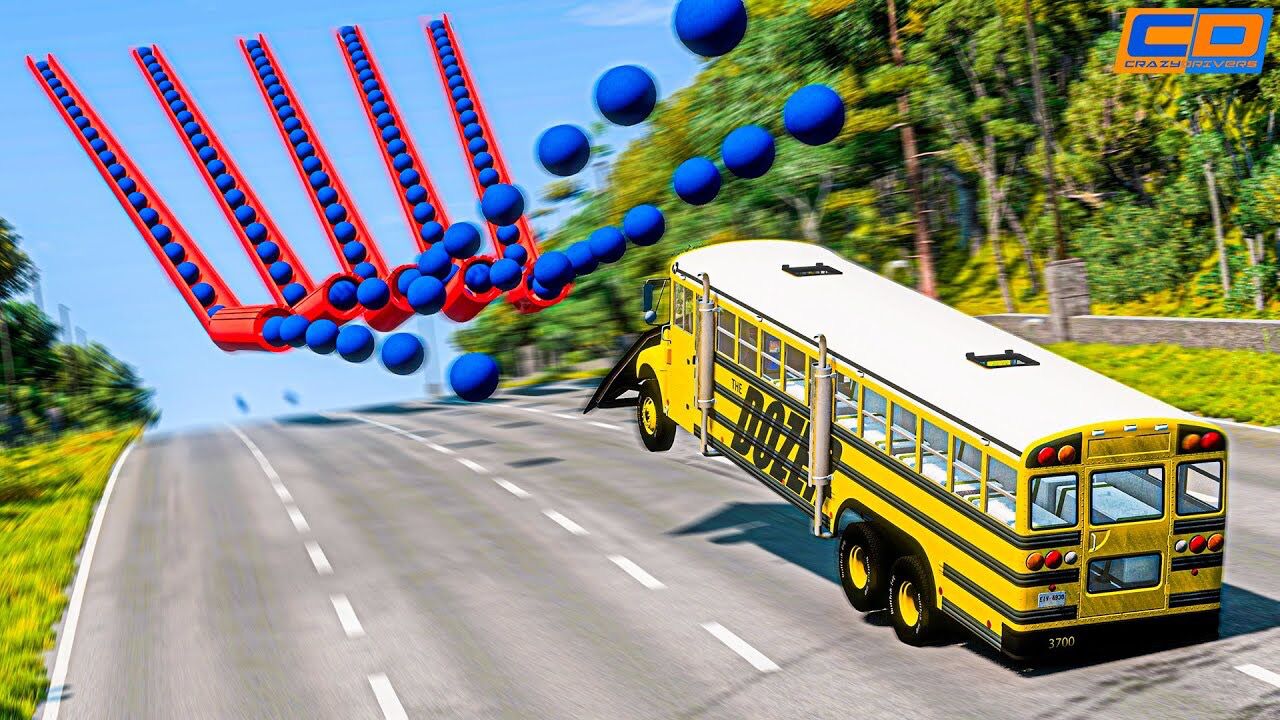 【BeamNG】汽车大战100个巨大的混凝土球_高清1080P在线观看平台_腾讯视频