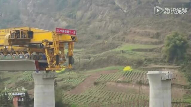 SLJ900-32架桥机_腾讯视频