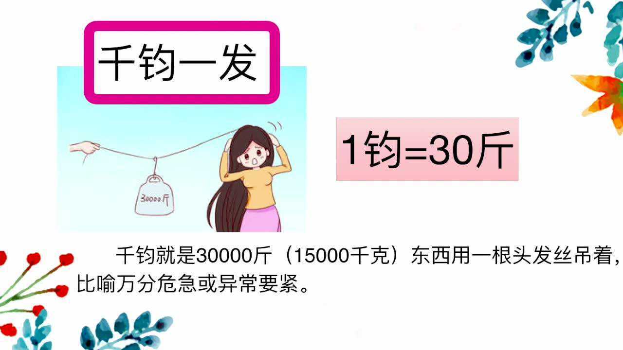 中国古代的重量单位_腾讯视频