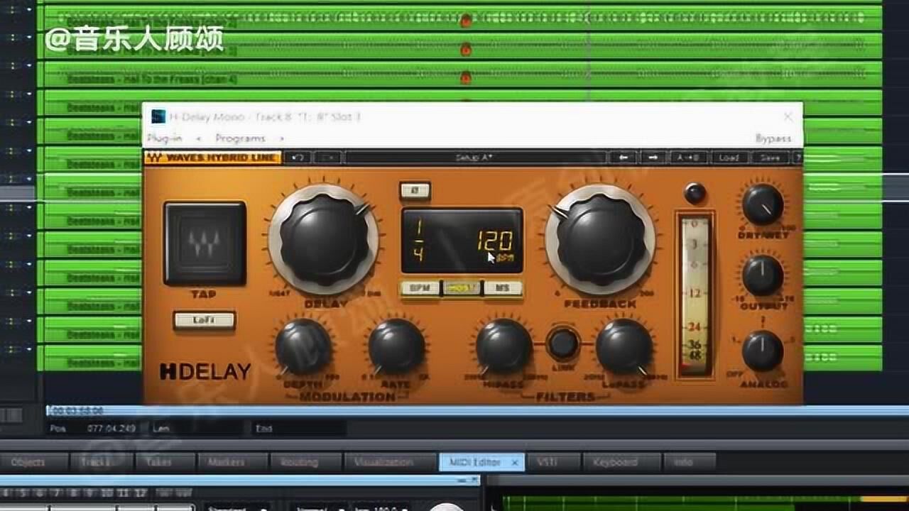 WAVES效果器插件教程，第五三课：延时效果器（H-delay）_高清1080P在线观看平台_腾讯视频