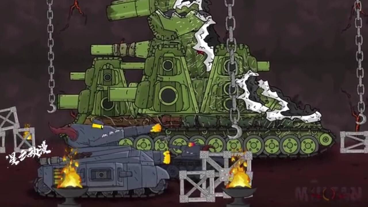 坦克世界动画：KV44臣服利维坦？腥红涅槃重生！大战将起！_高清1080P在线观看平台_腾讯视频