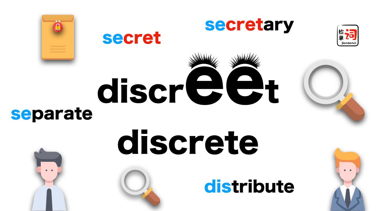 分不清discreet和discrete？本期跟着ada轻松搞定这里的小“秘密”吧！_腾讯视频