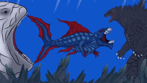 哥斯拉与鲨鱼掠食者海洋之战_高清1080P在线观看平台_腾讯视频