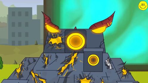 坦克动画:利维坦被KV54推下岩浆湖，他在里面修复车体，重新归来_高清1080P在线观看平台_腾讯视频