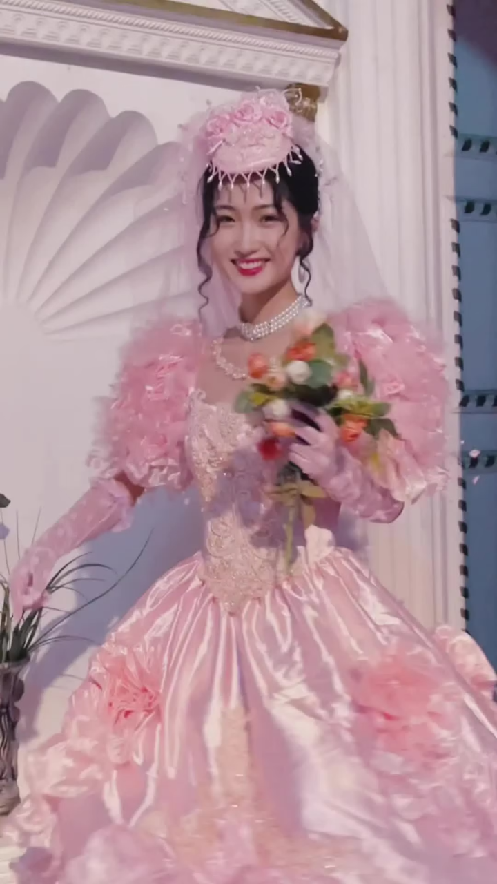 欢迎来到90年代的影楼～粉色婚纱yyds_腾讯视频}