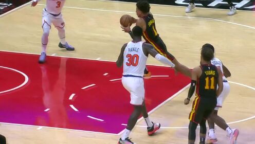 NBA全场集锦_NBA常规赛：尼克斯126-120老鹰_锁定今日五佳球杰伦-约翰逊力拔千斤隔扣两人震撼全场_高清1080P在线观看平台_腾讯视频