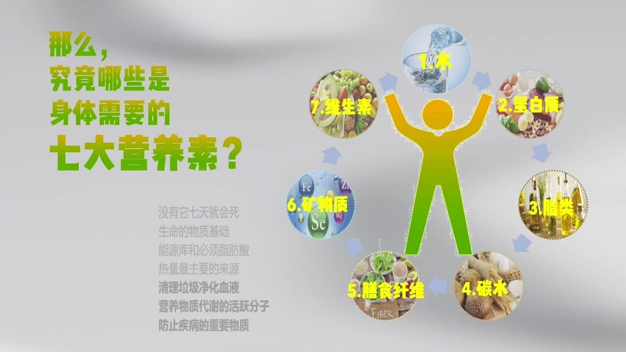 人体需要的七大营养素腾讯视频