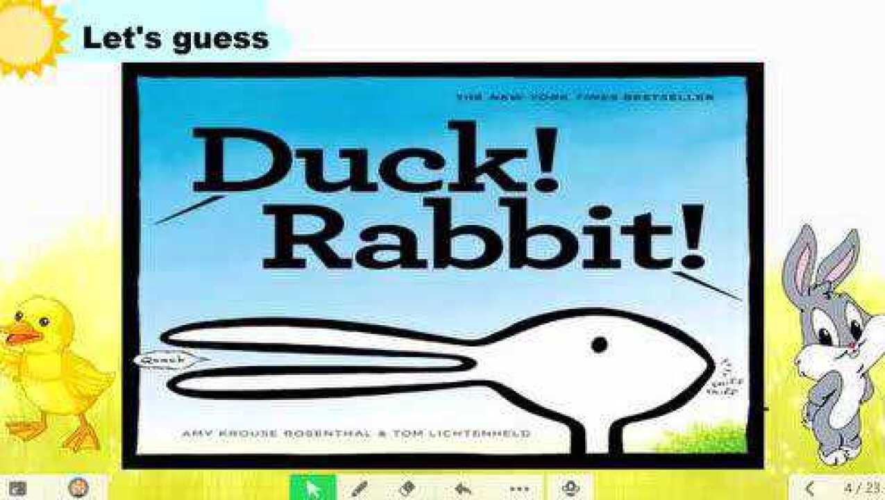 英语绘本DuckRabbit_腾讯视频