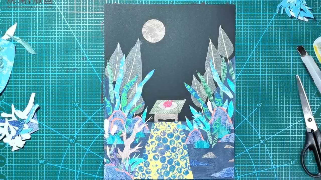 【观澜版画】YAP云公教——“肌理与组合”在拼贴插画中的表现_腾讯视频