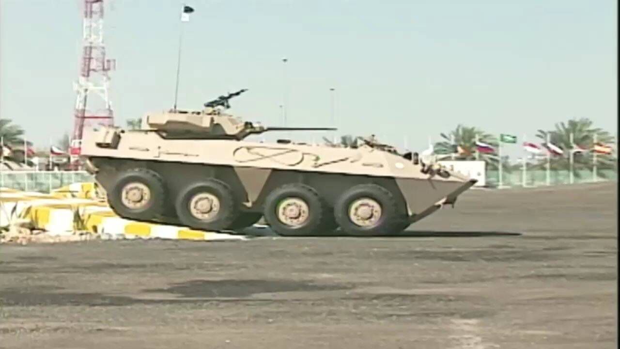 沙特阿拉伯“阿尔-法赫德”(AlFahd)轮式装甲车演示(阿布扎比防务展)_高清1080P在线观看平台_腾讯视频
