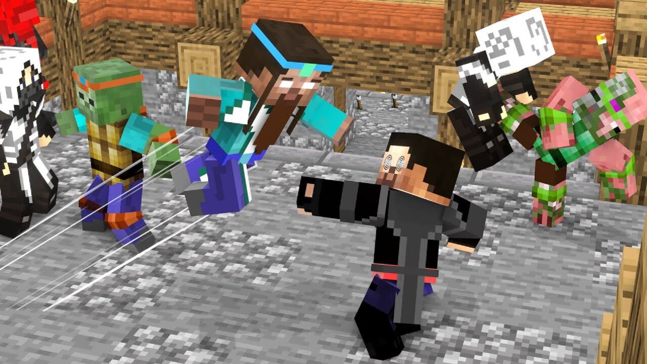 MC动画：怪物学校忍者之战_腾讯视频