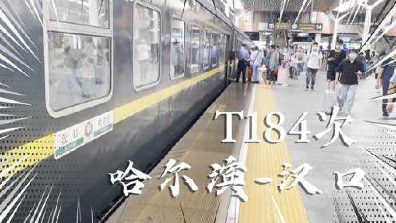哈尔滨至汉口的T184次老牌特快，从东北去武汉经济实惠还很快_腾讯视频