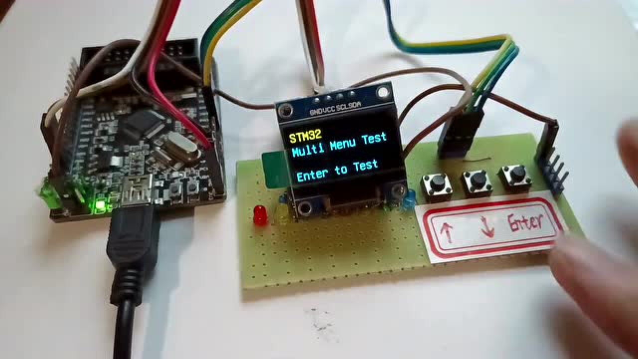 Stm32简易多级菜单 数组查表法 腾讯视频
