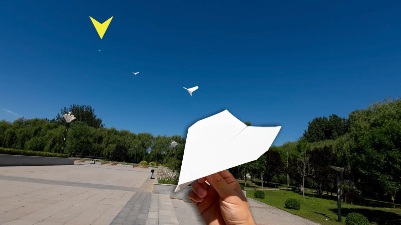 飞得最远的纸飞机！不用特效也能飞行几十米，破风者二段纸飞机_高清1080P在线观看平台_腾讯视频