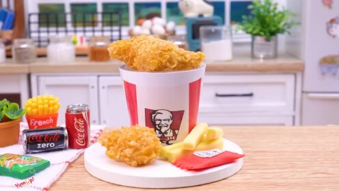 创意迷你KFC造型炸鸡装饰蛋糕糖果_高清1080P在线观看平台_腾讯视频}