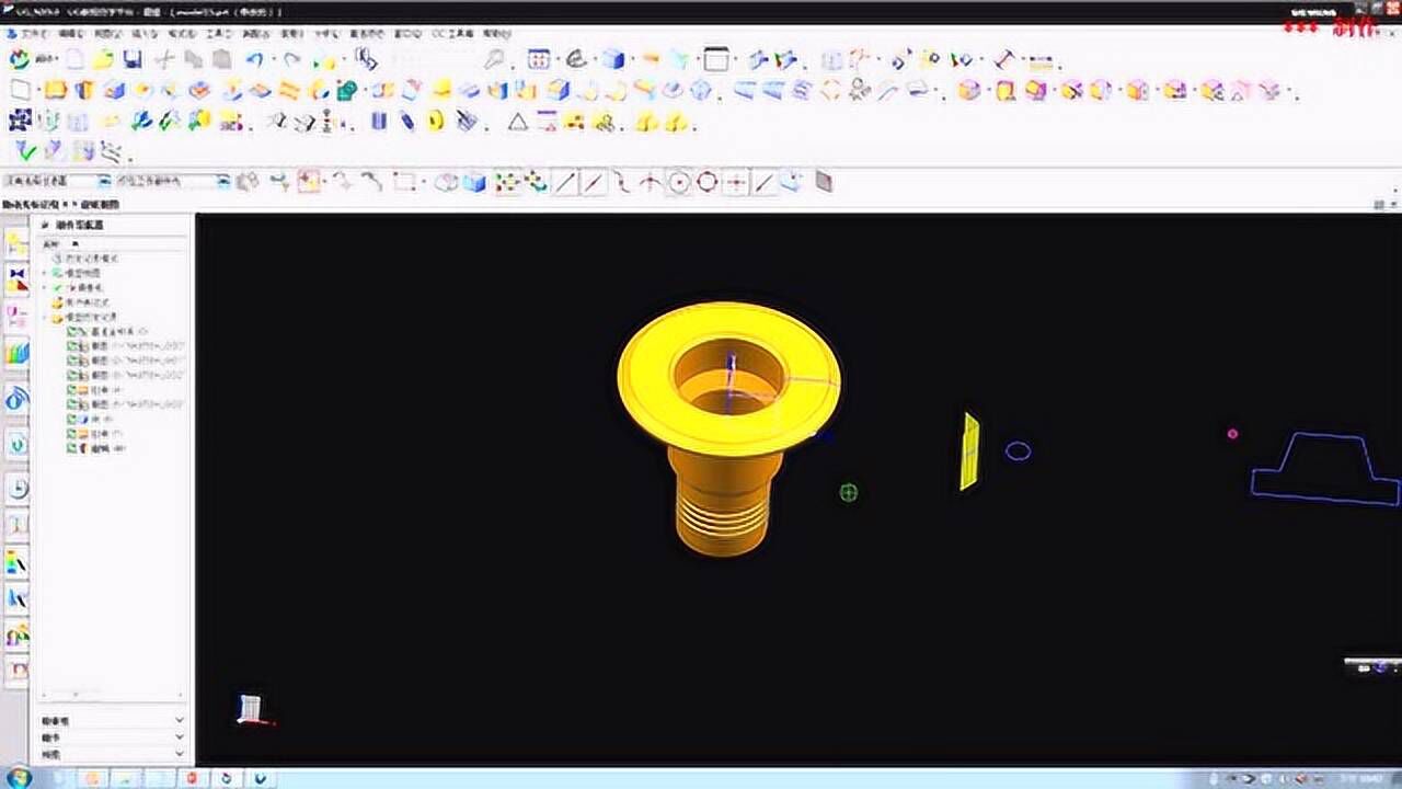 UG9.0从入门到提高-第34讲建模—回转命令的应用_高清1080P在线观看平台_腾讯视频