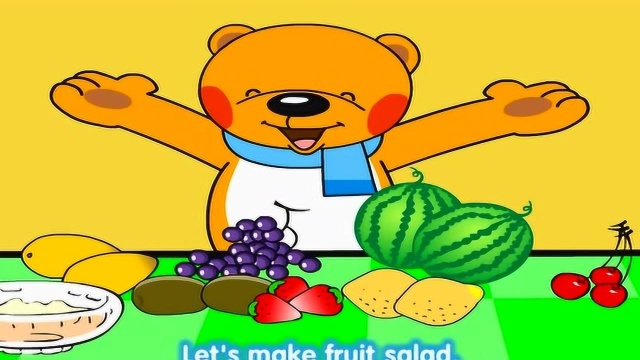 Hello Teddy洪恩幼儿英语5 大班 第1单元 水果篇_腾讯视频