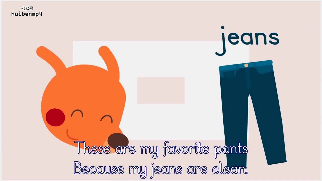 英文原版动画儿歌Clothes Song 衣服歌_腾讯视频