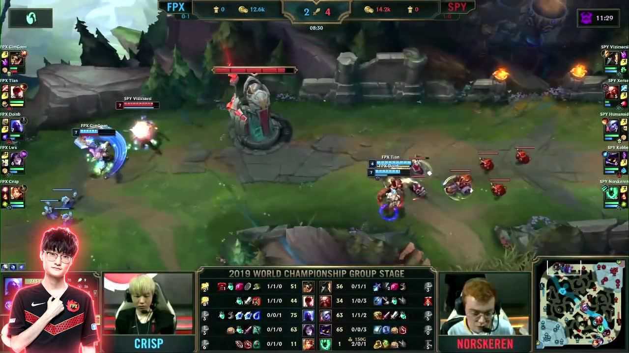 【S9每日MVP：小组赛Day3】FPX小天盲僧秀，神级R闪定乾坤_腾讯视频