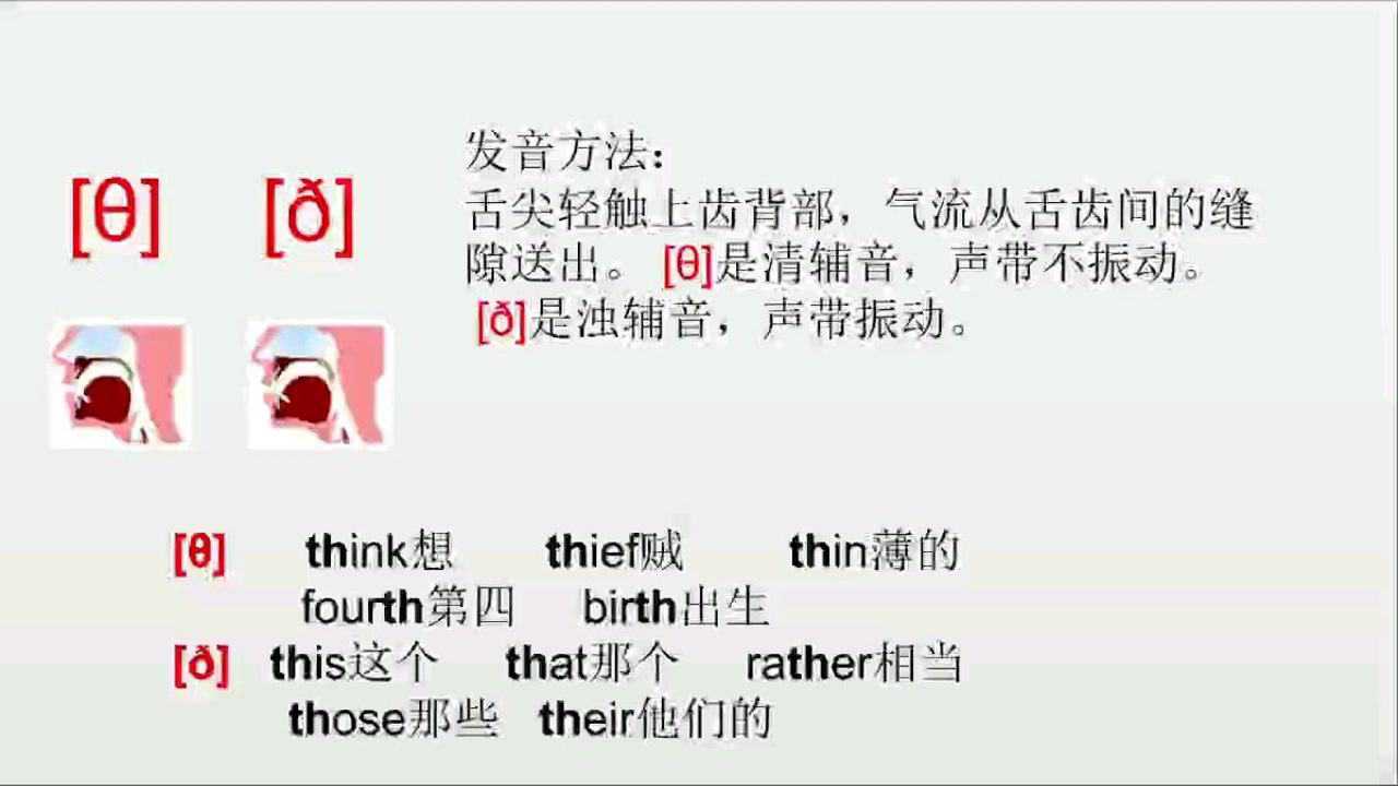 英语音标θ，ð的发音要领高清1080p在线观看平台腾讯视频 