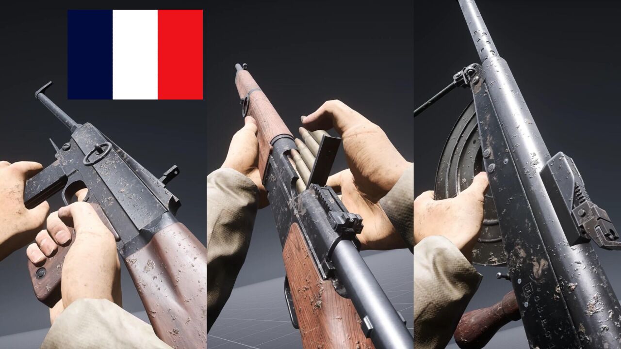 二战法国军队单兵装备展示介绍，你最喜欢哪把武器？_高清1080P在线观看平台_腾讯视频