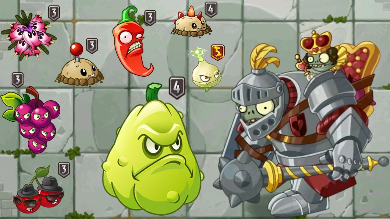 植物大战僵尸2：一次性植物vs近卫巨人！_腾讯视频