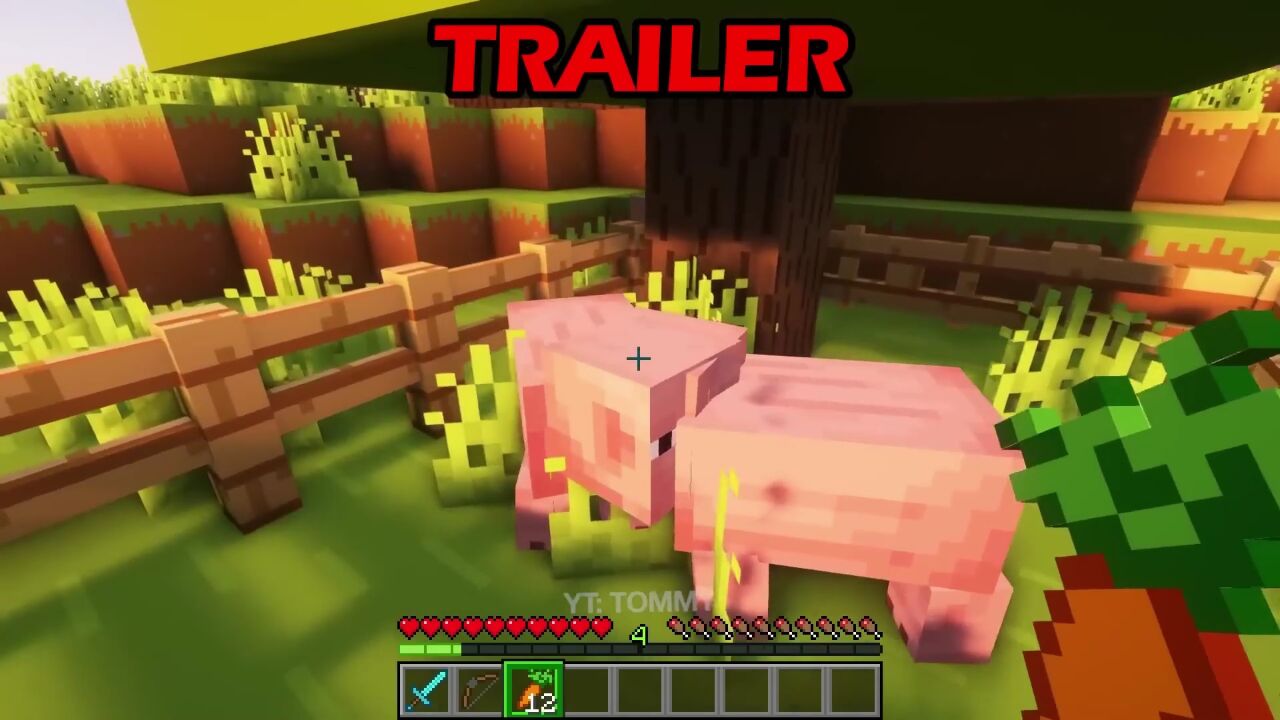 我的世界：Java版MC对比预告片的MC，换模组加画质？_腾讯视频