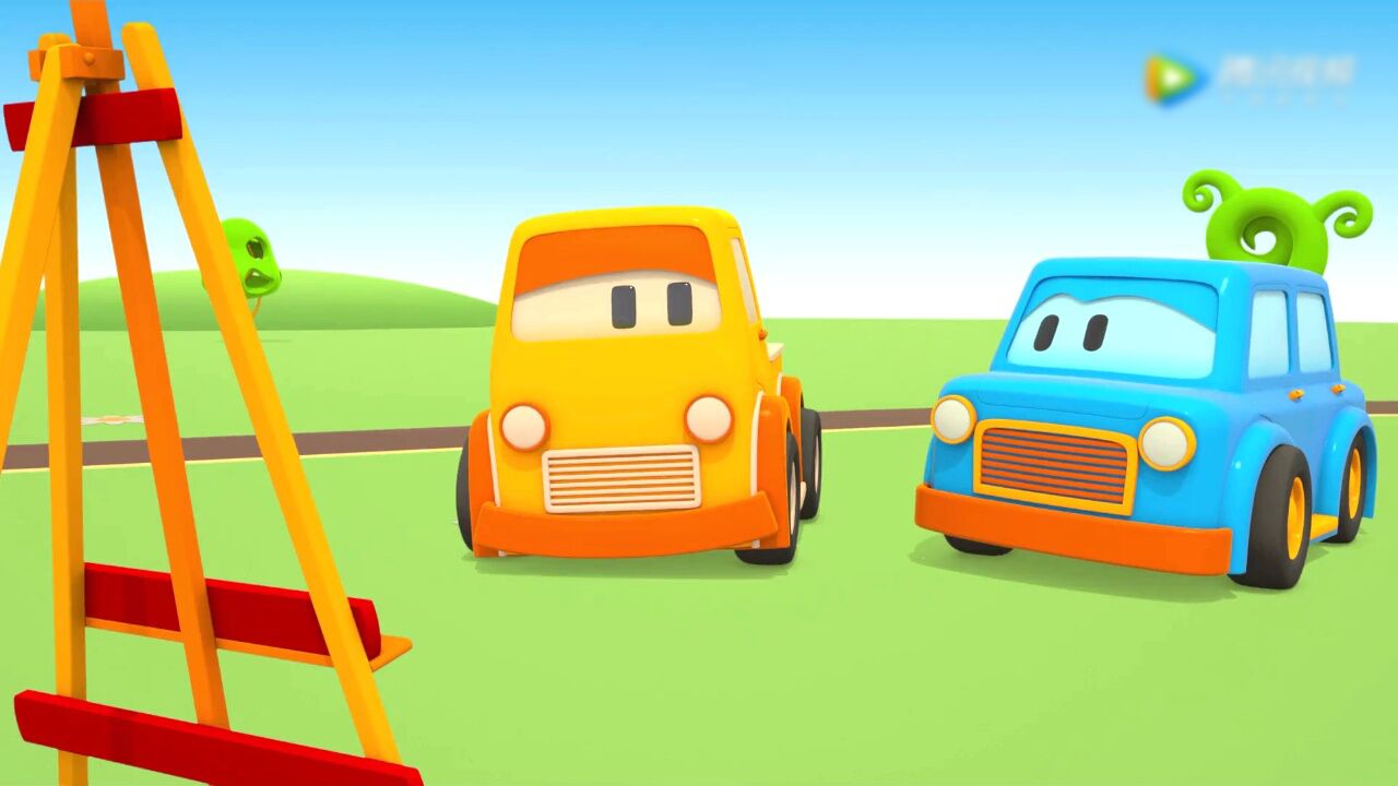 加入伶俐车小队一起学习形状和颜色吧。_腾讯视频