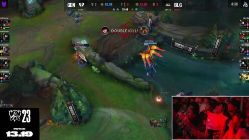 2023英雄联盟全球总决赛_英雄联盟S13淘汰赛GENvsBLG_Elk女警极限输出连斩两人Doran剑魔怒收三杀4换4_高清1080P在线 ...