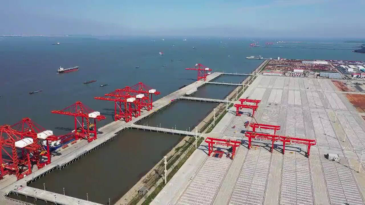 江苏太仓港四期自动化码头打造长江港口标杆_高清1080P在线观看平台_腾讯视频