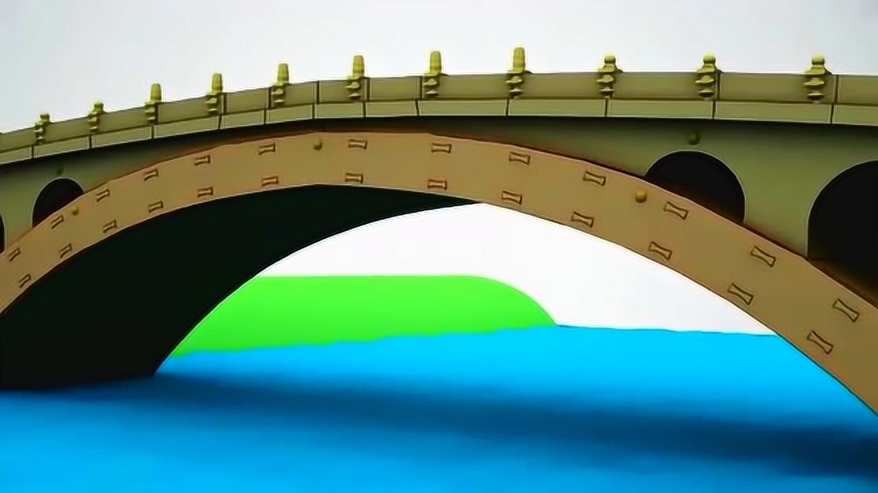 科南：3分钟了解赵州桥的建造智慧，古代的“超级工程”，至今屹立不倒_高清1080P在线观看平台_腾讯视频