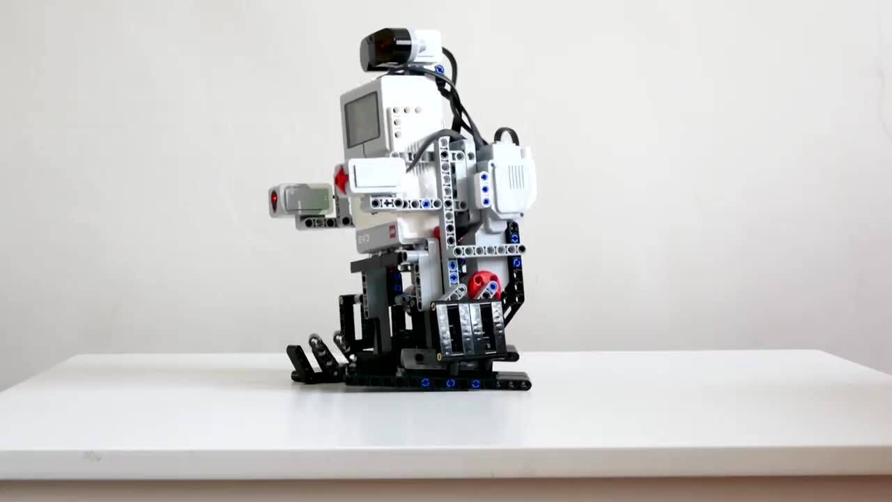 可以转向移动的乐高EV3双足步行机器人_高清1080P在线观看平台_腾讯视频